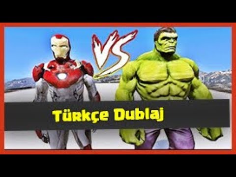 Hulk ve demir adam dövüşü Türkçe Dublaj
