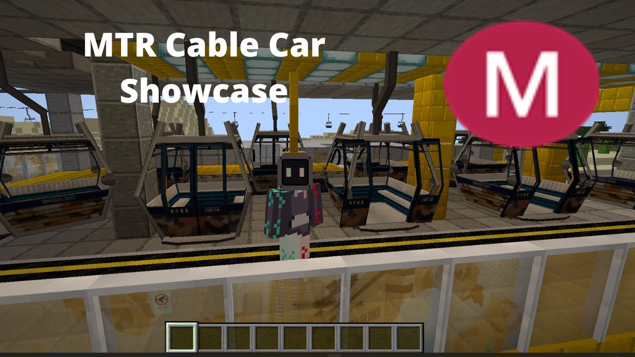 Minecraft Transit Railway mod Cable Car Showcase| With Facecam! - YouTube
