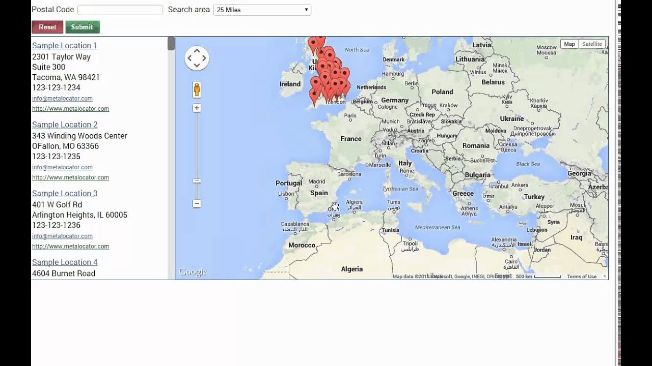 Creating a multi-country postal code search in MetaLocator - YouTube