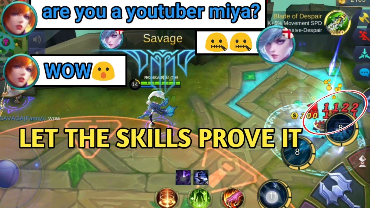 LET THE SKILLS PROVE IT | KILLING ENEMY IN BASE | MOBILE LEGENDS - YouTube