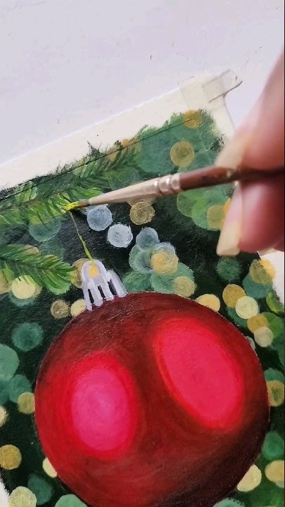 Christmas painting /easy acrylic painting for beginners/ #shorts #art # ...