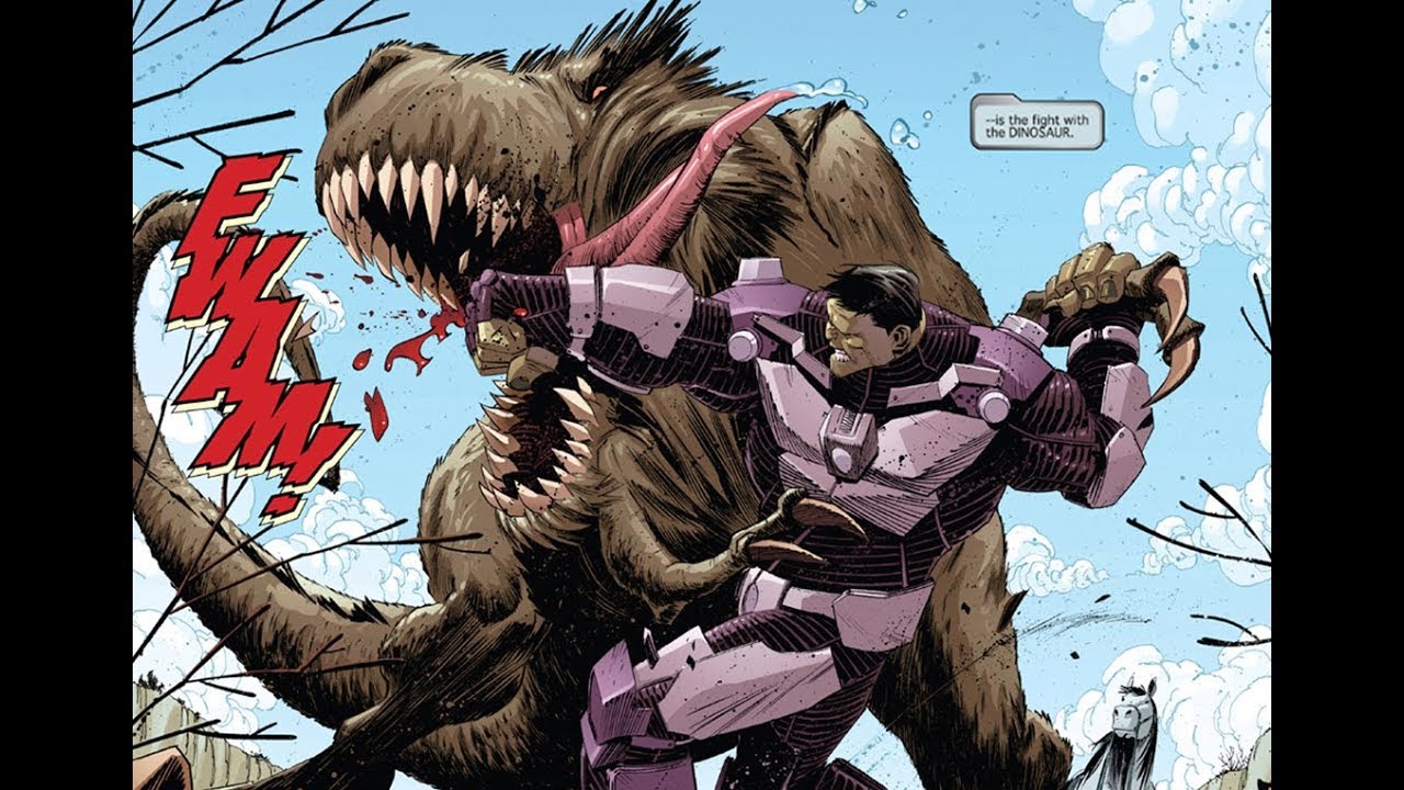 Indestructible Hulk #12 - Time Traveler Hulk vs. Dinosaurs - YouTube