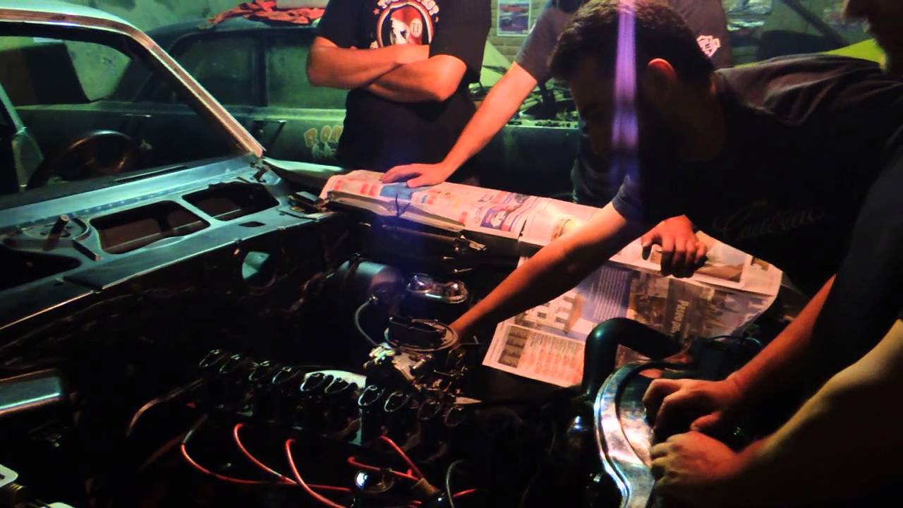 Chevy Nova SS project--first startup after 4 years - YouTube