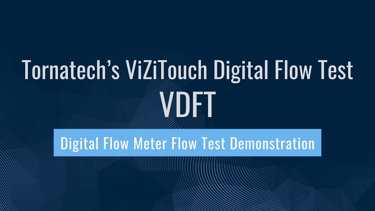 VDFT Digital Flow Meter Flow Test Demonstration - YouTube