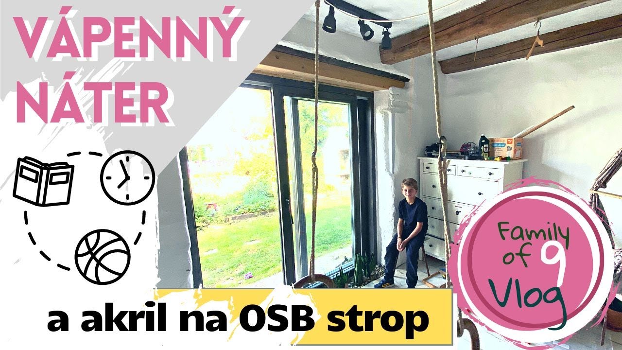 líčenie vápnom a akrilový náter na OSB dosky s adhéznym mostíkom ...