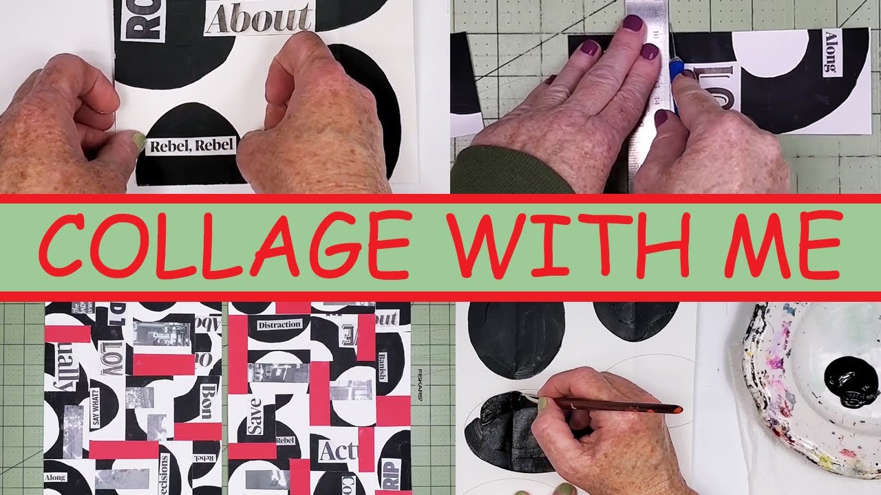 Collage with Me | Ep 17: From making the collage papers to creating two ...