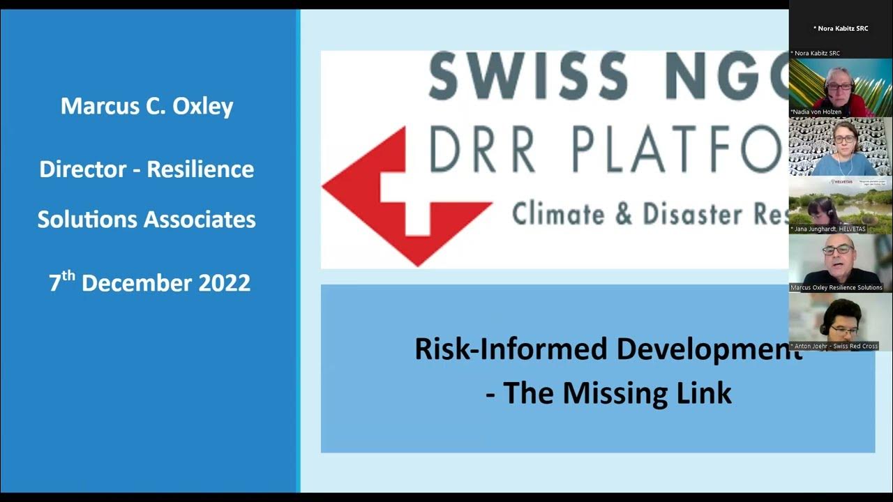 2022-12-07 Annual Event - Swiss NGO DRR Platform - Integrating Uncertainty - YouTube