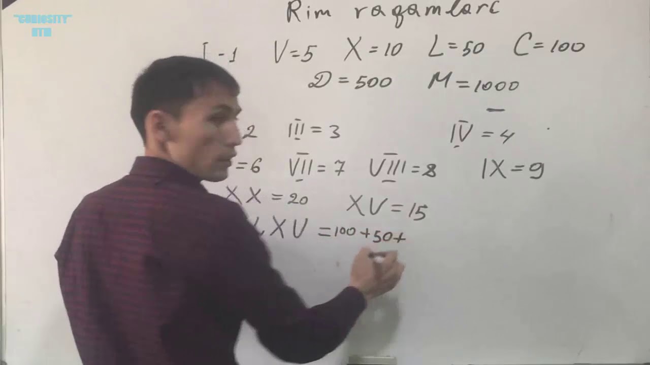 Rim raqamlari Prezident maktabi tayyorlov kurslari - YouTube