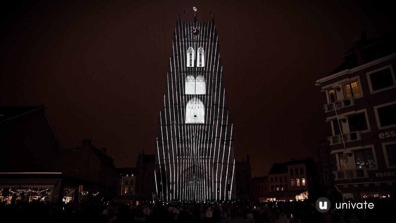 3D Projection mapping show on the church Basiliek Tongeren (BE) - YouTube