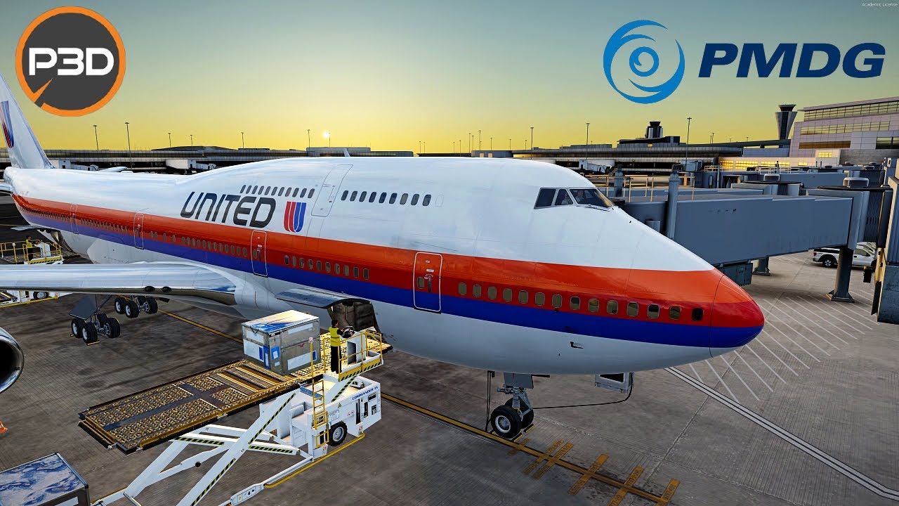 [P3D V5] San Francisco - Chicago | PMDG 747 + trueSKY - YouTube