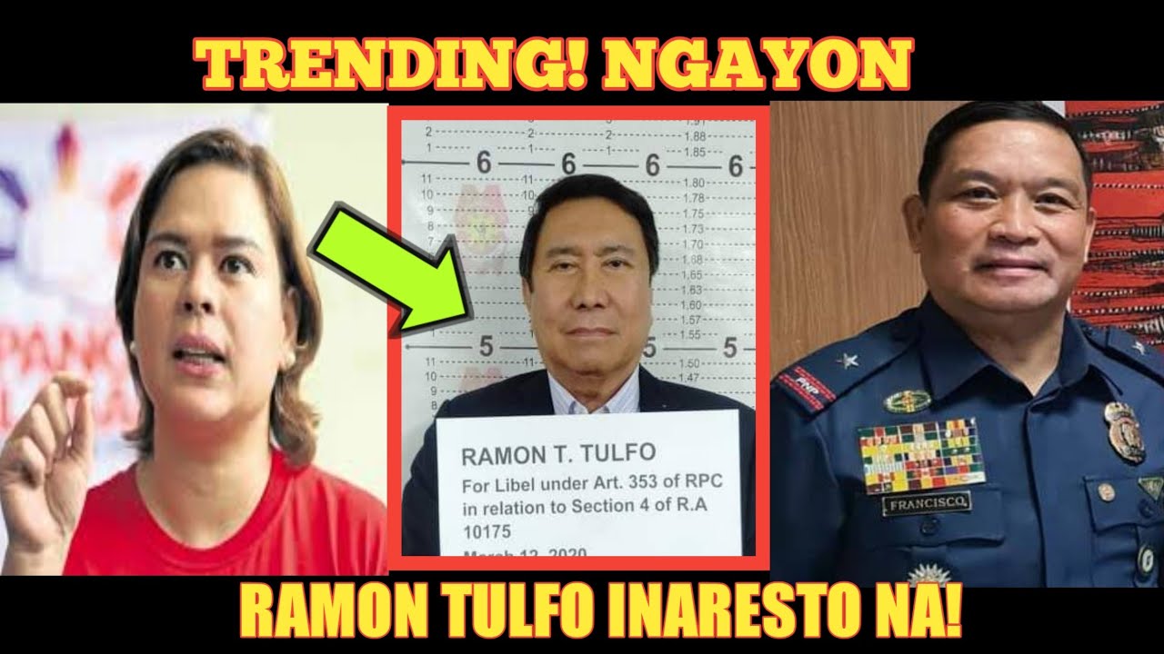 TRENDING! RAMON TULFO JR INARESTO NA NG DAHIL SA CYBER LIBEL NA ...