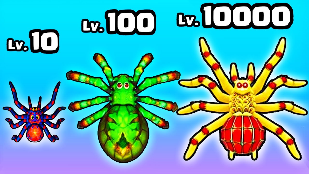 Spider Run Merge Master Game - Level Up Max Level Gameplay (Spider Up ...