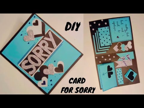 How to Make a Sorry Card / Easy DIY / Card Making - YouTube