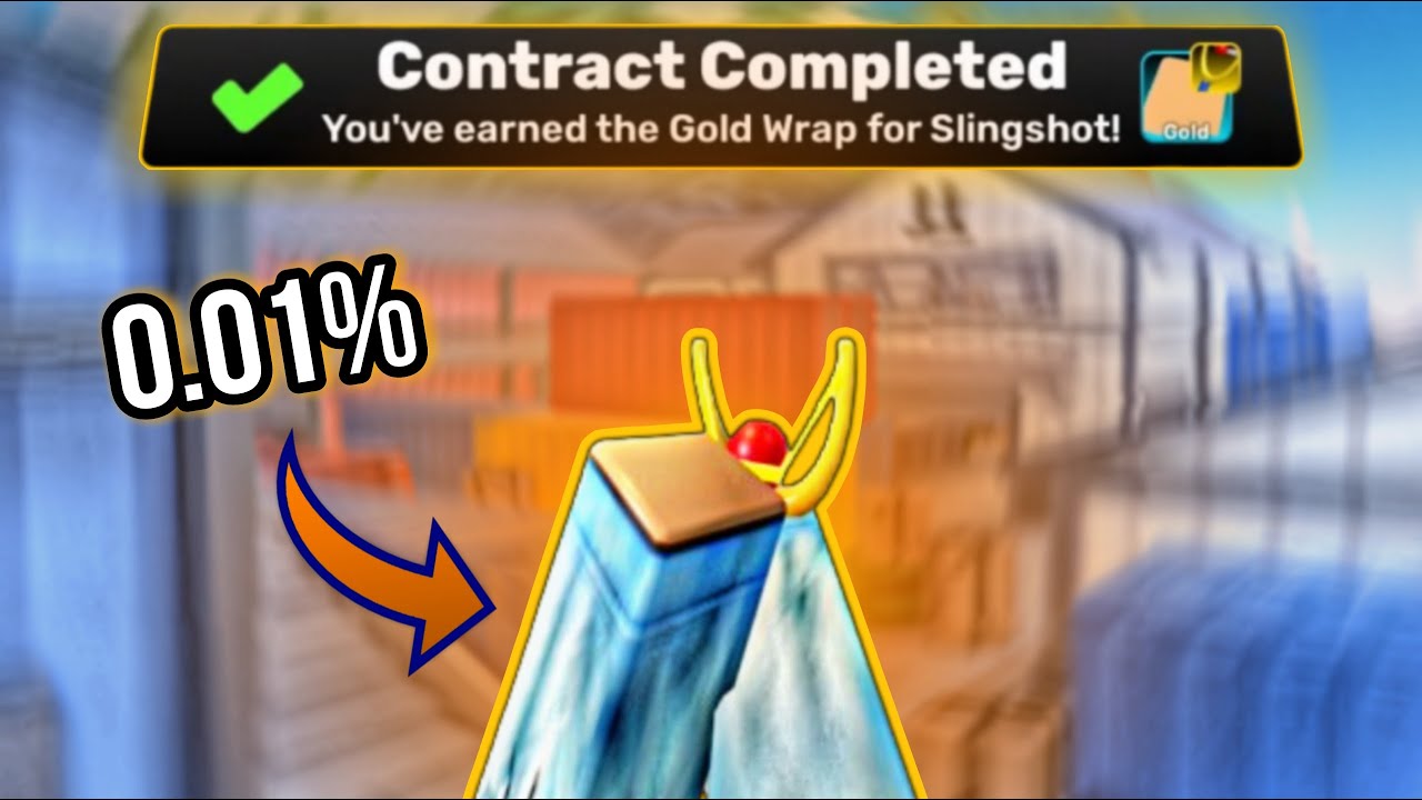 So, I Unlocked the Golden Wrap for Slingshot in Roblox Rivals - YouTube
