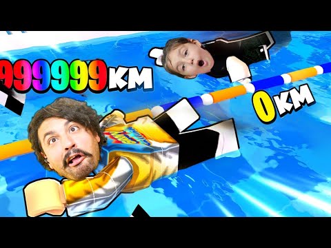 YÜSRA İLE EN HIZLI YÜZME YARIŞI YAPTIK 🏊‍ Roblox Swim Race Simulator