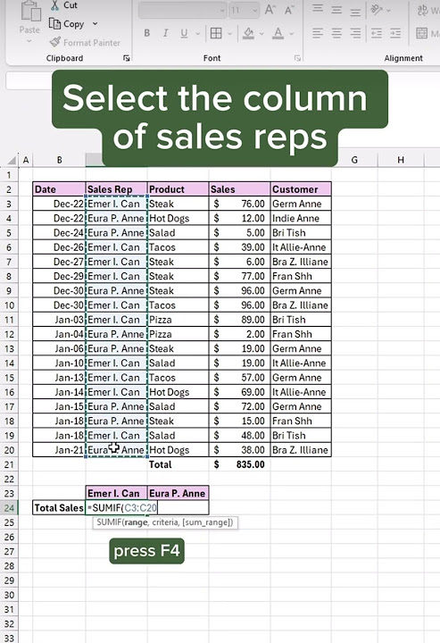 Sumif Exceltips Excelshorts Excel Excelformula Youtube