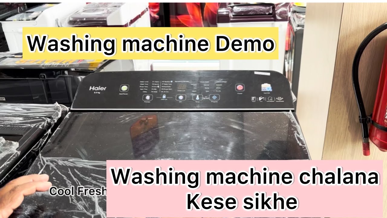 Haier top load washing machine HWM90-H688BK | Demo 2025 Full Video ...