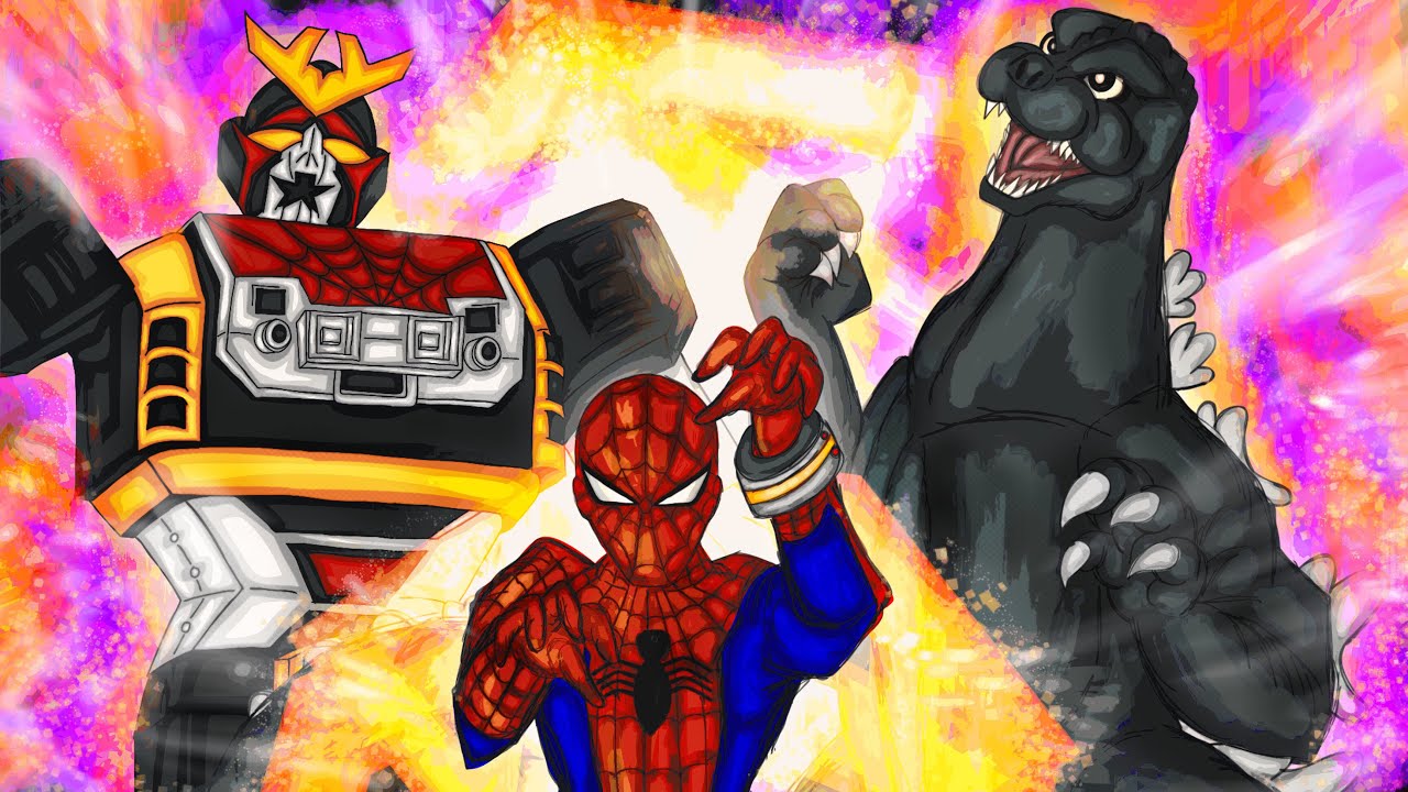 Godzilla VS. Spider-Man: Operation Leopardon | 2D Animated Short Battle ...