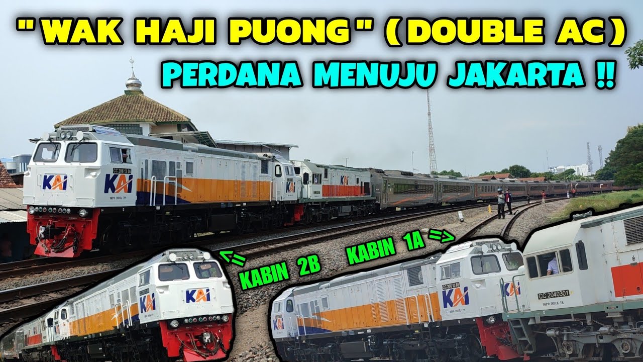 LOKOMOTIF CC 206 BER-AC GANDA PERDANA KE JAKARTA, DINAS KERETA API ...