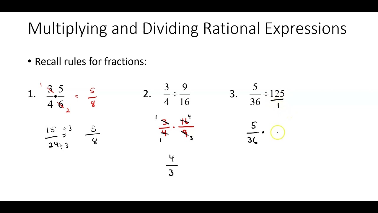 Sections 7.1 – 7.3: Review of Rational Expressions - YouTube