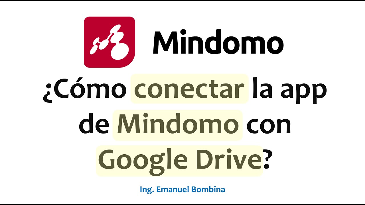 ¿Cómo conectar la aplicación de Mindomo con Google Drive? - YouTube