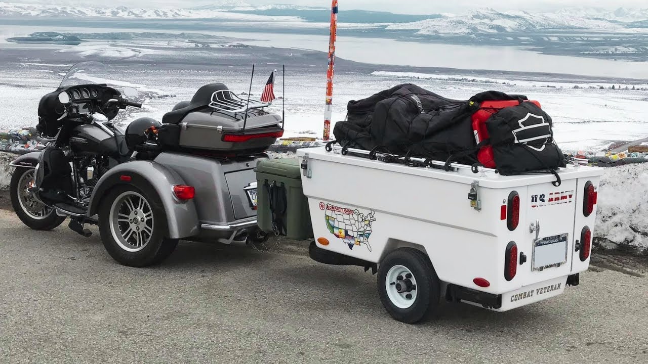 Motorcycle Camper - Micro Mobile Trailer Caravans - YouTube