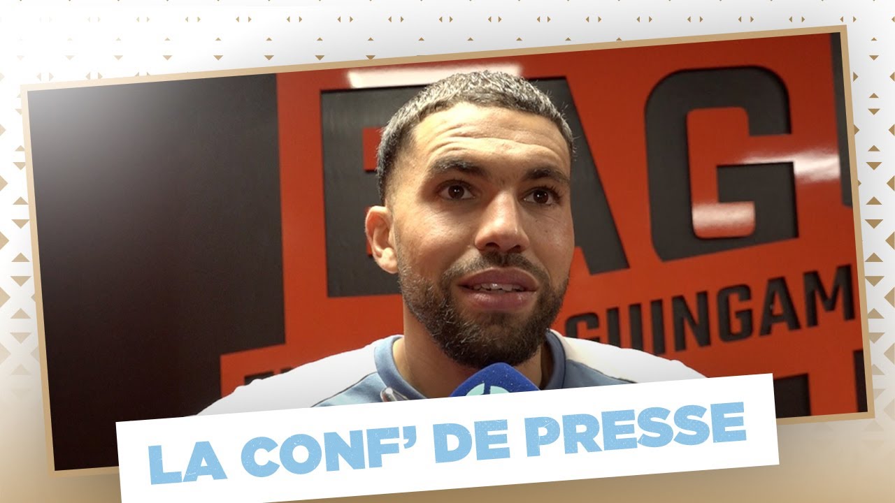 💬 Guingamp - HAC (0-1) : réactions de Oualid El Hajjam - YouTube