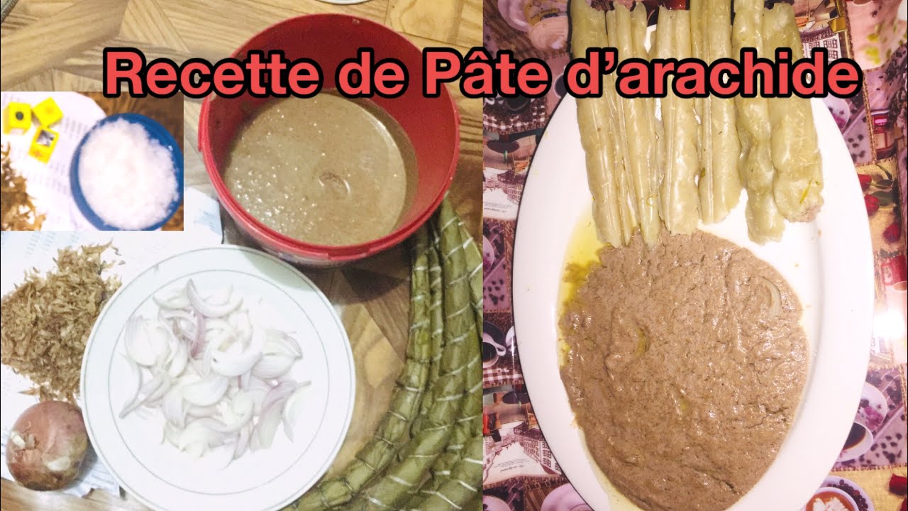 Recette de la pâte d’arachides aux écrivisses à la camerounaise - YouTube