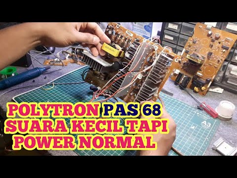 MENGATASI SPEKER AKTIF POLYTRON PAS 68 SUARA KECIL TAPI AMPLIFIER ...