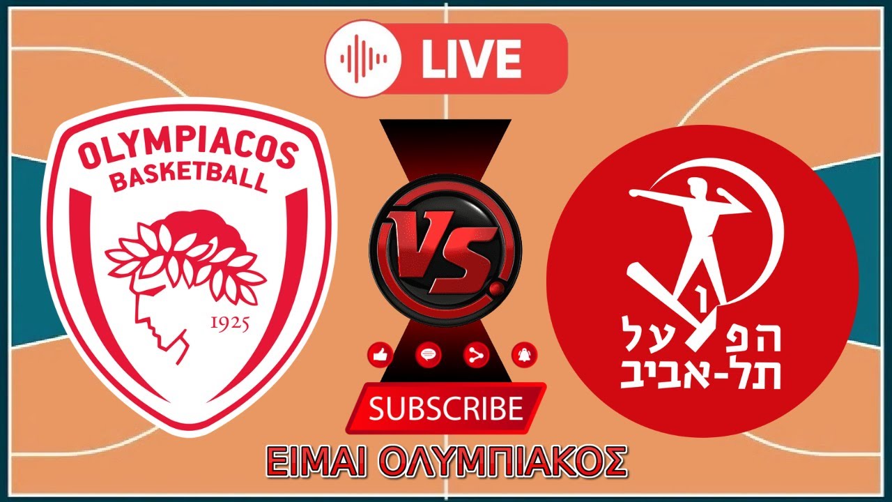 🔴 ΟΛΥΜΠΙΑΚΟΣ - ΧΑΠΟΕΛ ΤΕΛ ΑΒΙΒ 🔴 LIVE ΑΓΩΝΑΣ EUROLEAGUE (31/10/2025) # ...