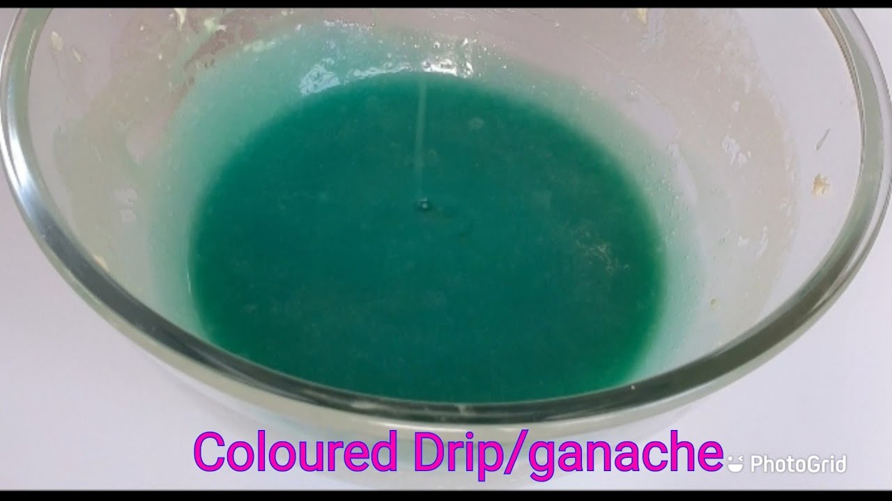 Coloured Ganache/Drip - YouTube