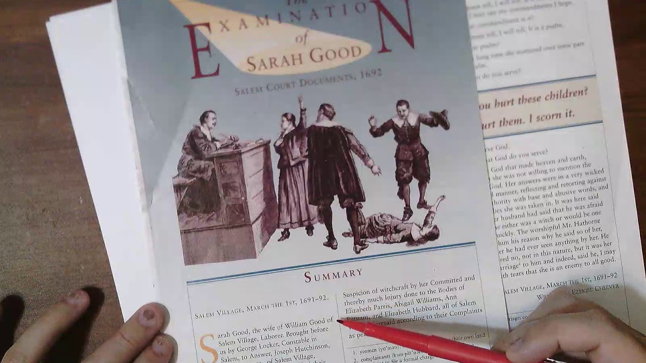 The Examination of Sarah Good - YouTube