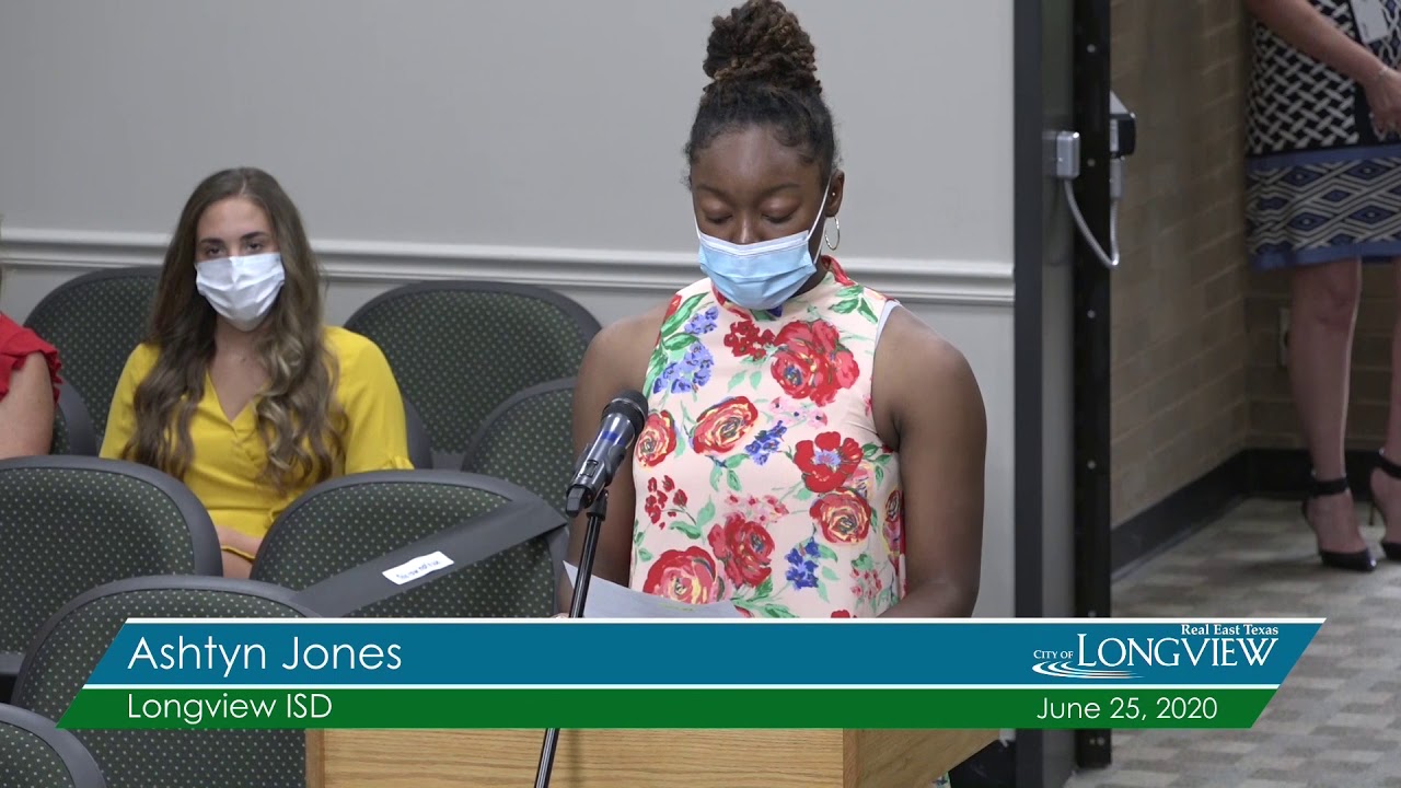 2020 Mayor Mack Scholarship Recipient Ashtyn Jones Longview - YouTube