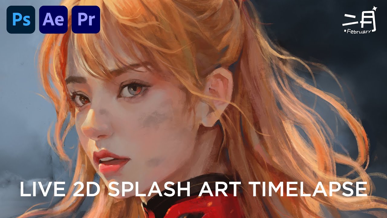 Asuka Langley Soryu | 惣流・アスカ・ラングレー [ Live 2D Splash Art Timelapse | 角色動態製作過程 ] - YouTube