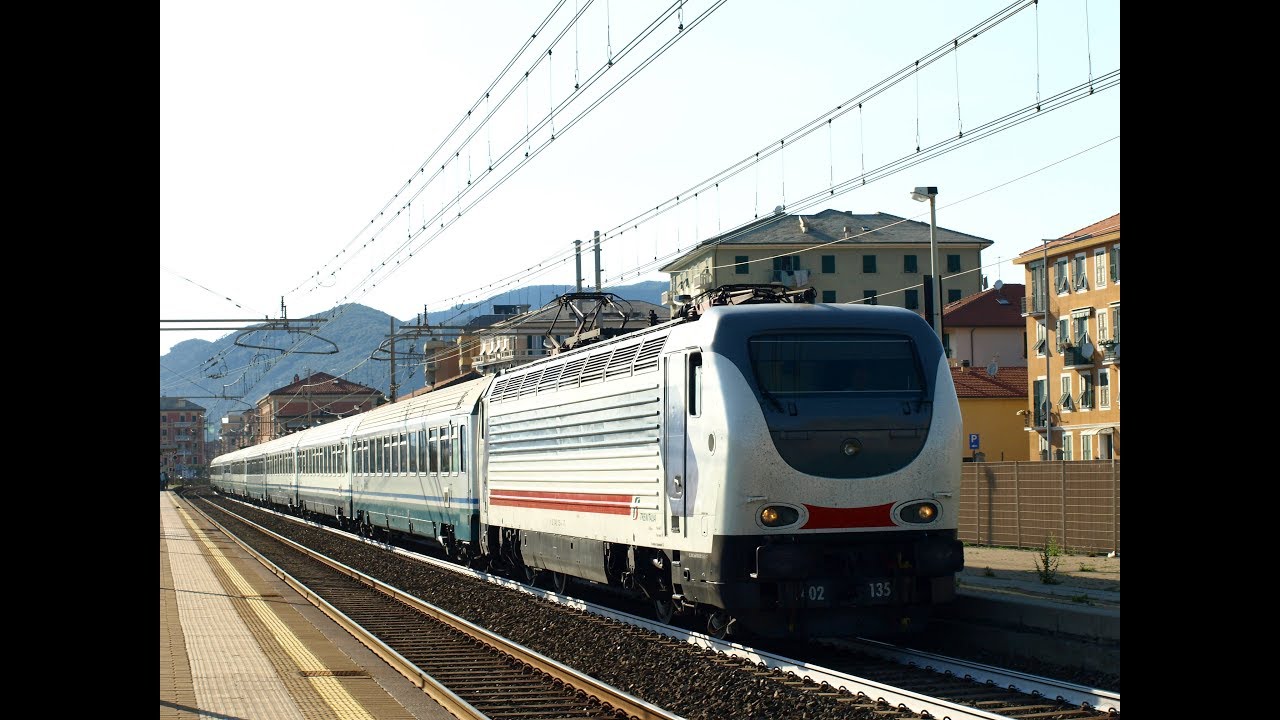 E402.135 NUOVA LIVREA INTERCITY SUN sull'IC 673 Milano C.Le - Livorno C ...