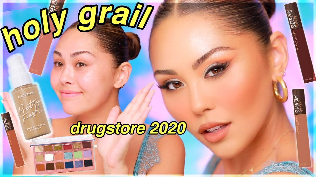 HOLY GRAIL DRUGSTORE MAKEUP TUTORIAL *best drugstore makeup 2020 ...