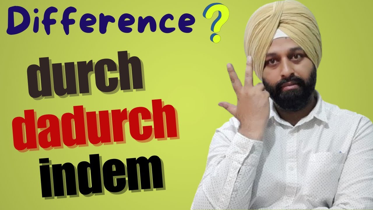 Best German Language Course Online | German B1 | Durch, Dadurch, Indem ...