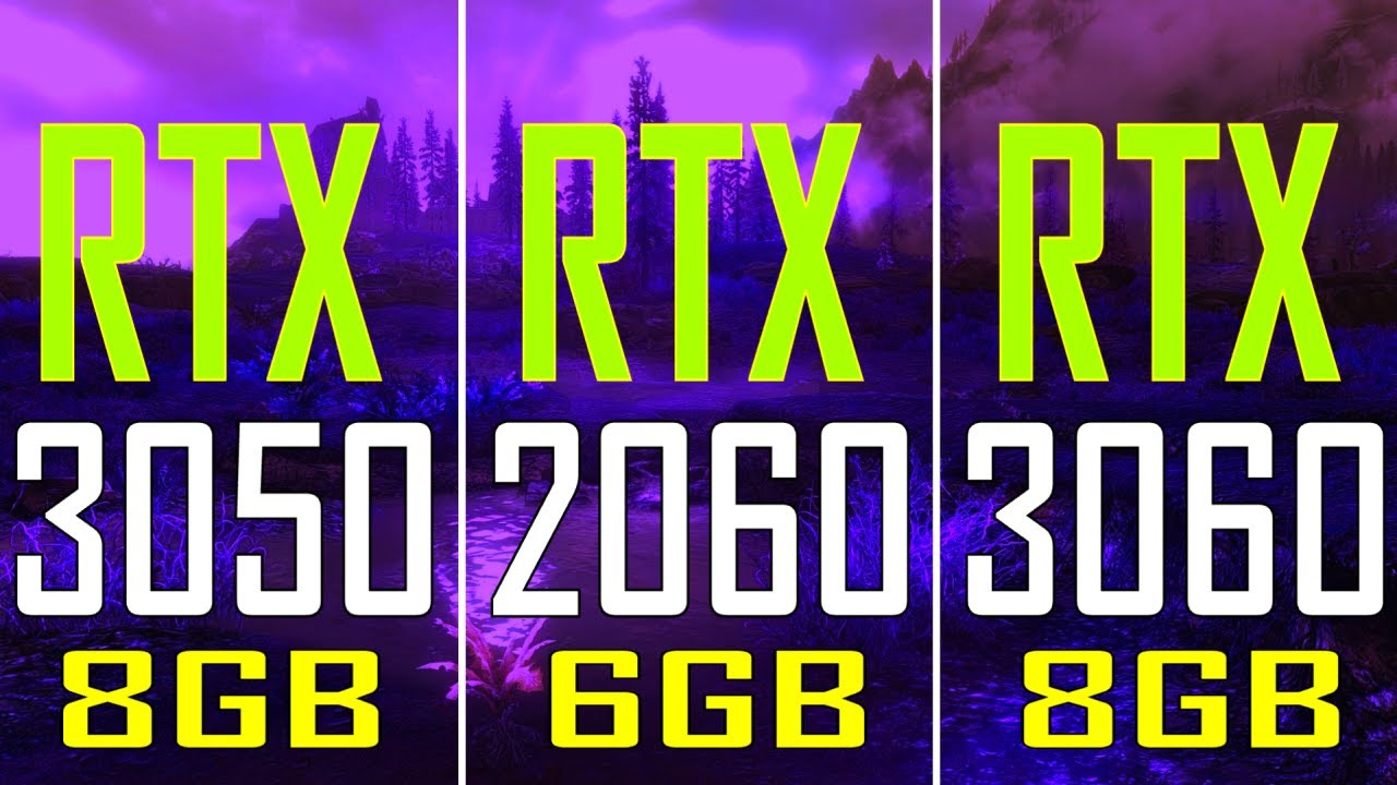 RTX 3050 (8GB) vs RTX 2060 (6GB) vs RTX 3060 (8GB) || PC GAMES TEST ...