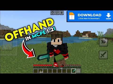 Offhand Addon for Minecraft Pe 1.21/1.21.60 - YouTube