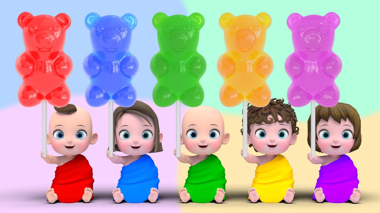 Baby 5 Monkeys Jumping On The Bed Song! | Nursery Rhymes | Baby & Kids ...