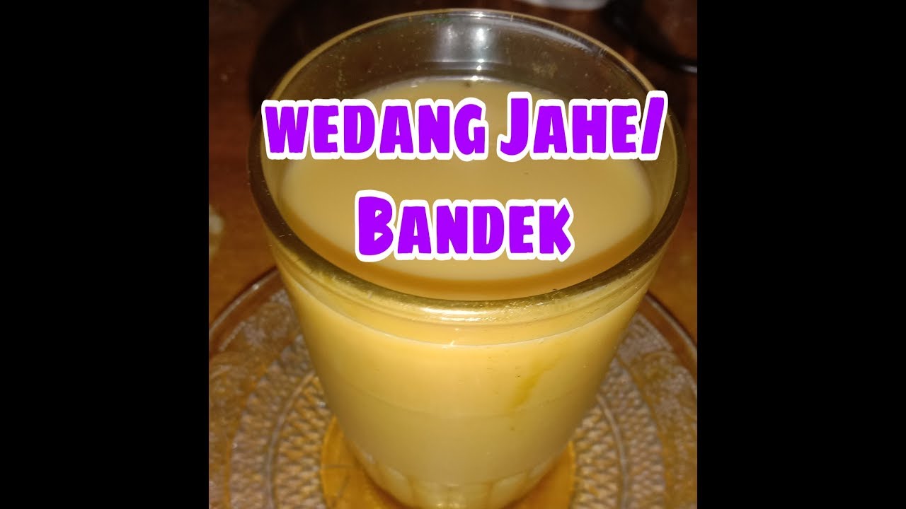 Cara membuat wedang jahe / bandrek - YouTube