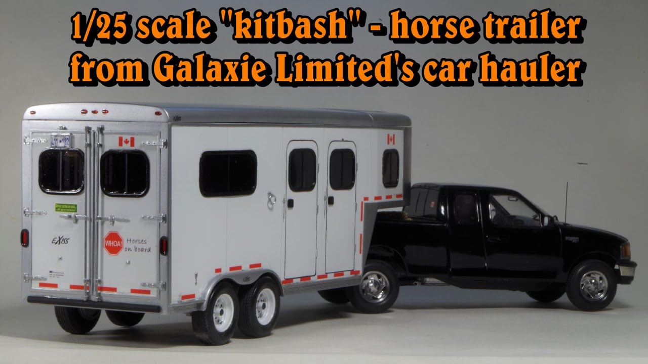 1/25 scale horse trailer...made from a Galaxie Limited enclosed car ...