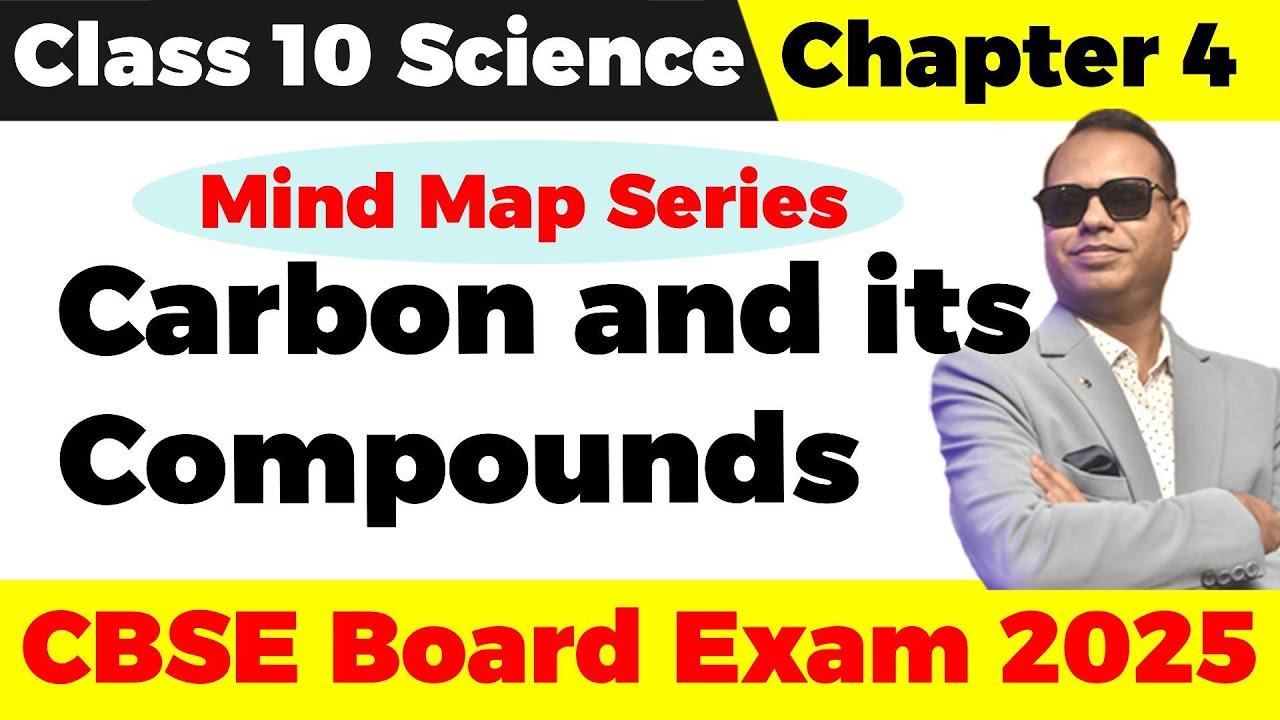 Mind Map Series 🔥 Carbon and its Compounds 🏆 Class 10 Science 🎯 CBSE ...