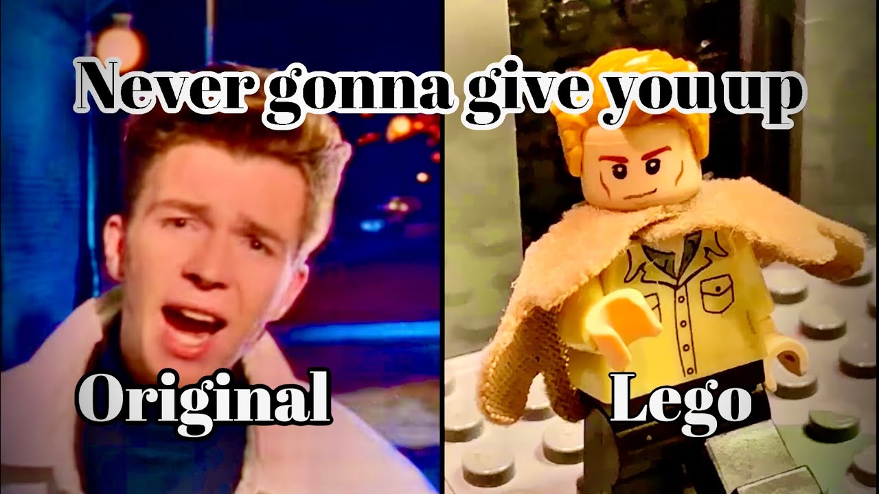 Rick Astley - Never Gonna Give You Up (Lego Version) Рикролл анимация ...
