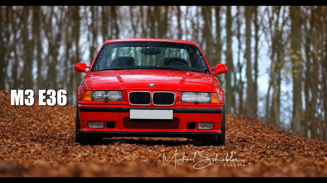 BMW M3 E36 1996 in red with 38000km from new for sale in Sweden - YouTube