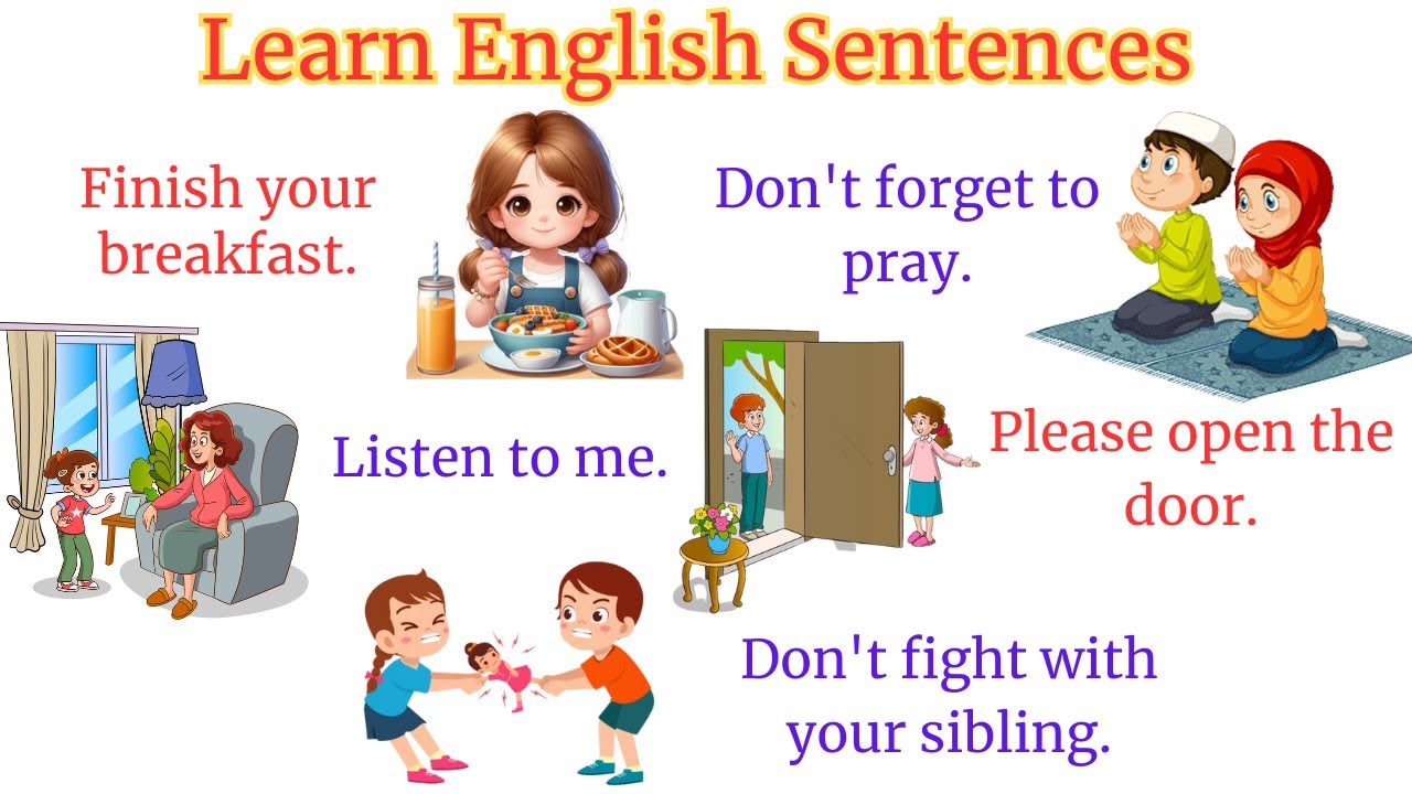 Learn English Sentences with Kids | Daily Use English Sentences | Speak ...