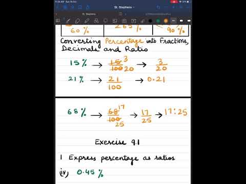 Chapter 9 Percentage Class-6 - YouTube