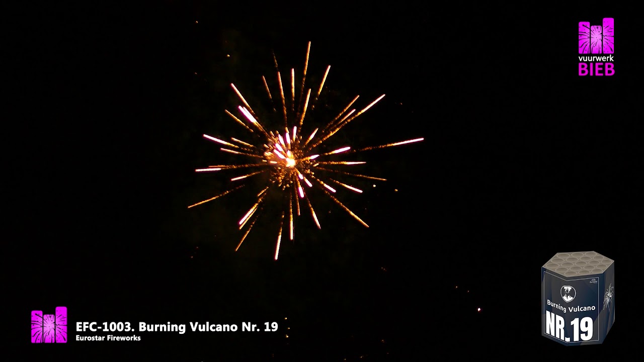 Burning Vulcano Nr. 19 - Eurostar Fireworks - vuurwerkbieb.nl - YouTube