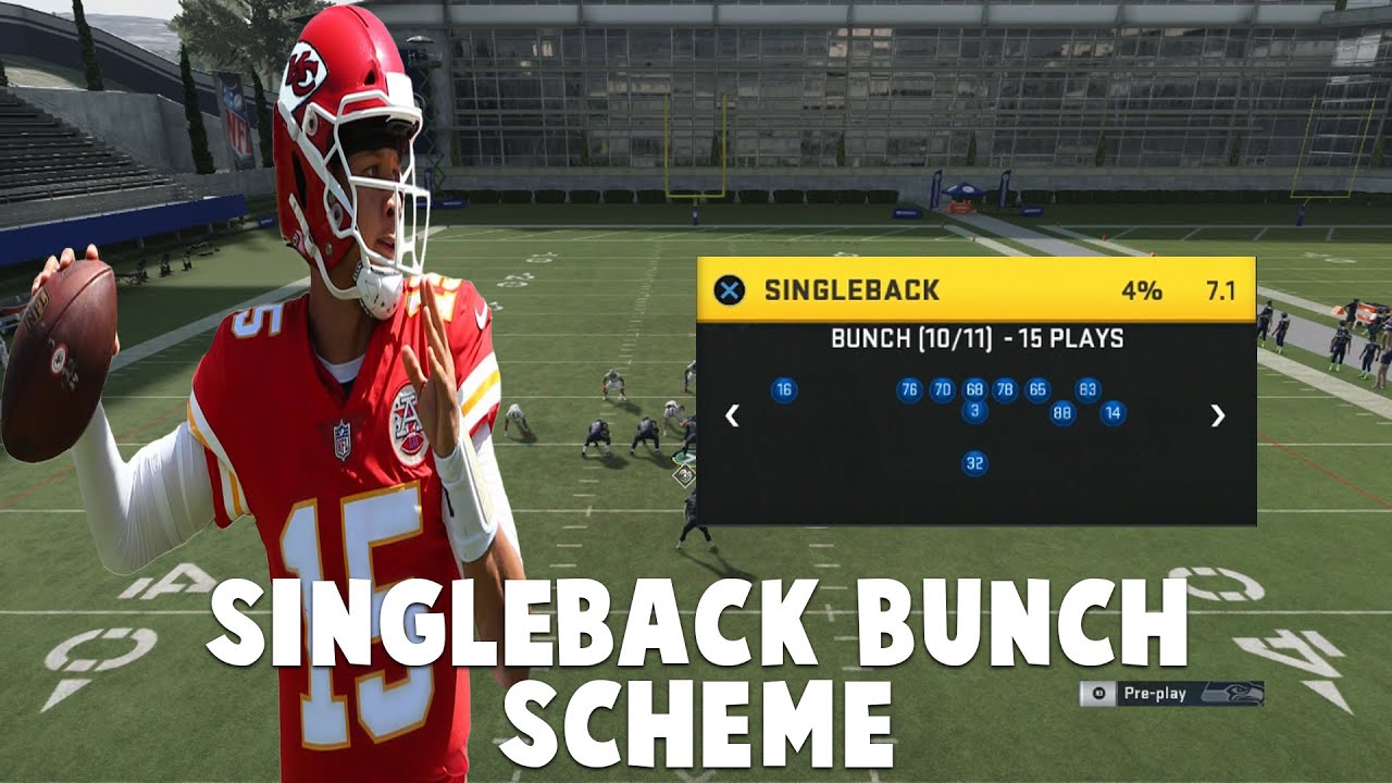 Singleback Bunch Scheme in Madden 20! - YouTube