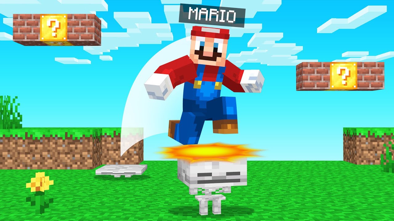 Playing Minecraft As MARIO! - YouTube